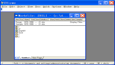 EViews 基本操作 - 知乎