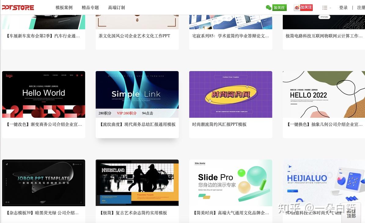 精心整理了45个PPT模版网，值得逛一逛 - 知乎