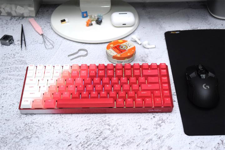 烈焰燃烧不尽，达尔优A84三模烈焰红轴机械键盘分享 - 知乎