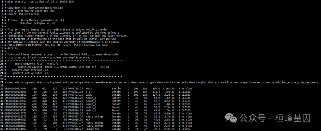 SEQ 3. pfam数据库的注释及本地分析 (pfam_scan) - 知乎