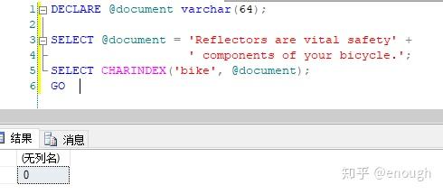 CHARINDEX 函数用法 - 知乎