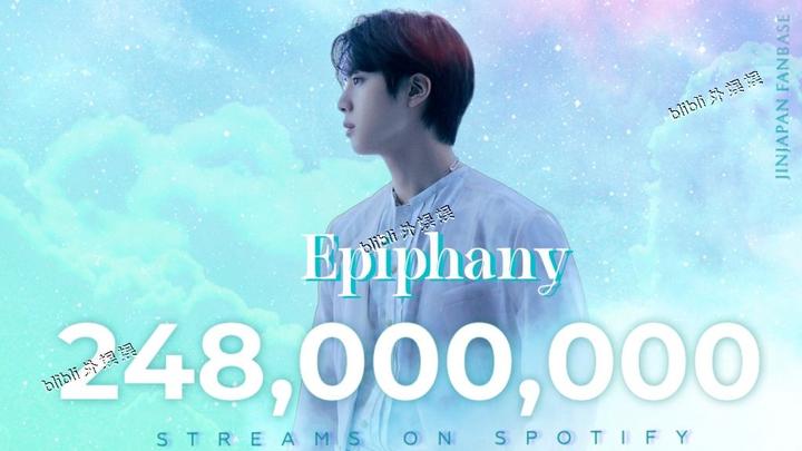 防弹少年团jin金硕珍《Epiphany》Spotify突破2亿4800万 - 知乎