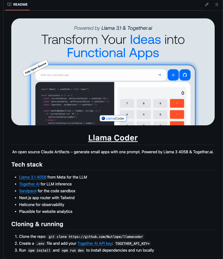 LlamaCoder：一款基于Llama 3.1 405B的全新开源AI编程助手 - 知乎