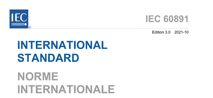 IEC60891-2021-10 （中文版 关于IV 曲线辐照、温度、串阻修正关系以及温度系数） - 知乎