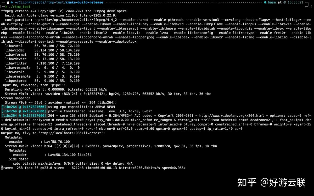 C++ 调用 ffmpeg 进行 rtmp 推流 - 知乎