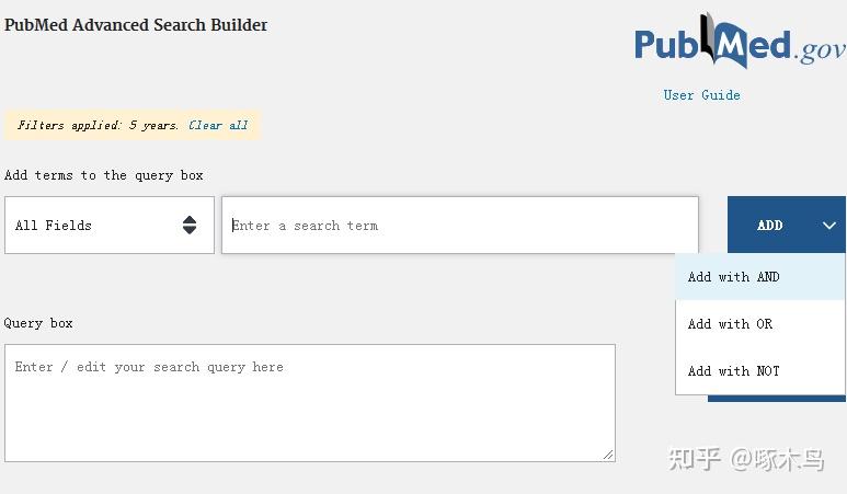 PubMed数据库检索示例 - 知乎