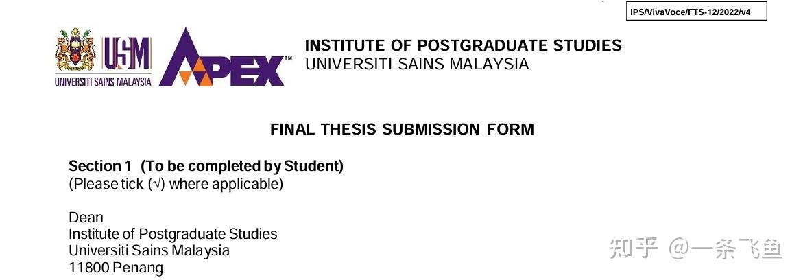 #USM final thesis submission 完整攻略--步骤详解# 博士毕业 经验分享 （***不要把我写的放到你的文章里哈，我 ...