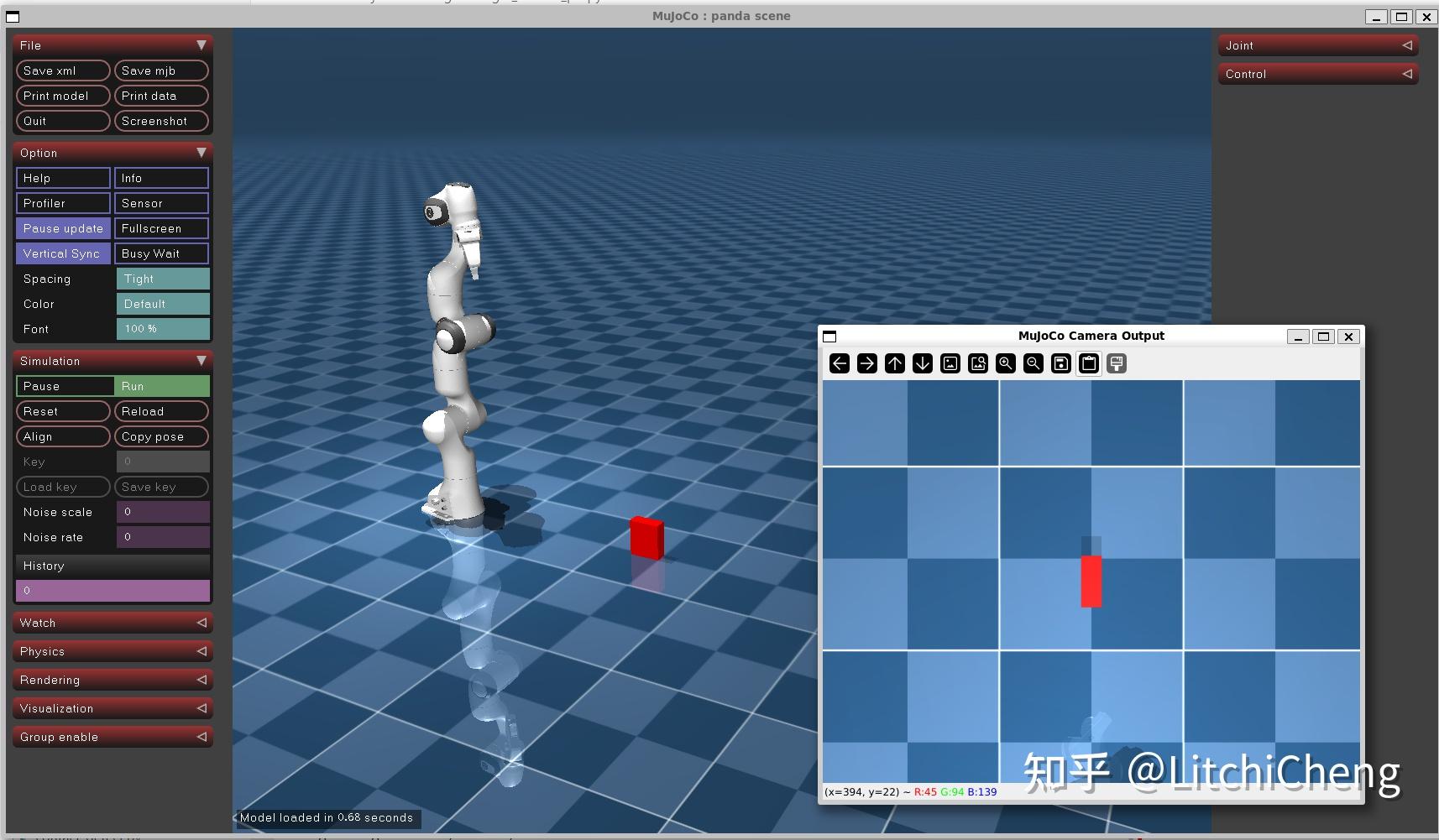MuJoCo 相机图片怎么拿？视角调整获取物体图片及实时显示（附代码） - 知乎