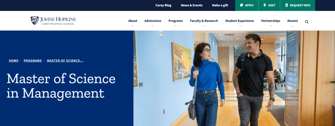 全美第6 | 约翰霍普金斯大学 (JHU) 26Fall 新增管理学理学硕士！GRE选择提交 - 知乎