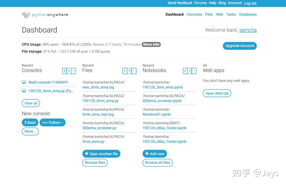 Django网站在PythonAnywhere上的部署 - 知乎