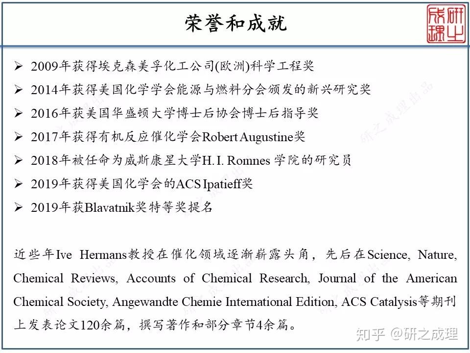 名师志：多相催化领域的新星——Ive Hermans - 知乎