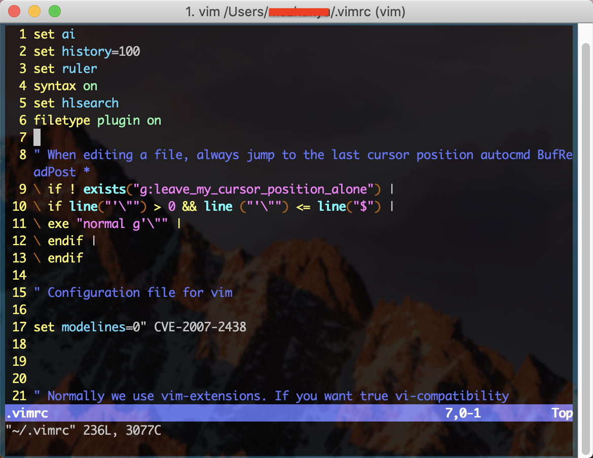 美化vim:配置vimrc文件 - 知乎