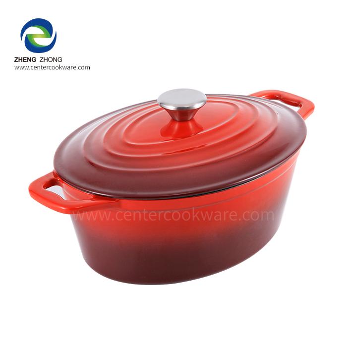 Elevate Your Culinary Creations with the 4.2-quart Oval Enameled Cast ...