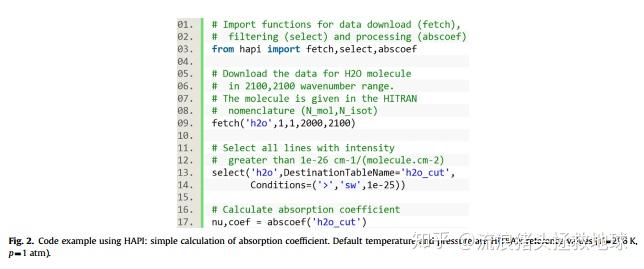 HITRAN应用程序编程接口（HAPI）：一种处理光谱数据的综合方法 - 知乎
