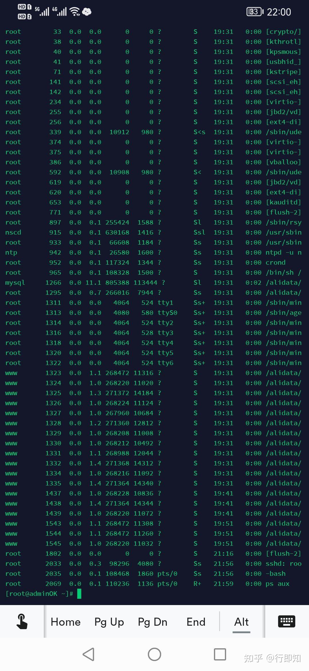 linux查看全部进程pid及CPU内存使用情况： ps aux - 知乎