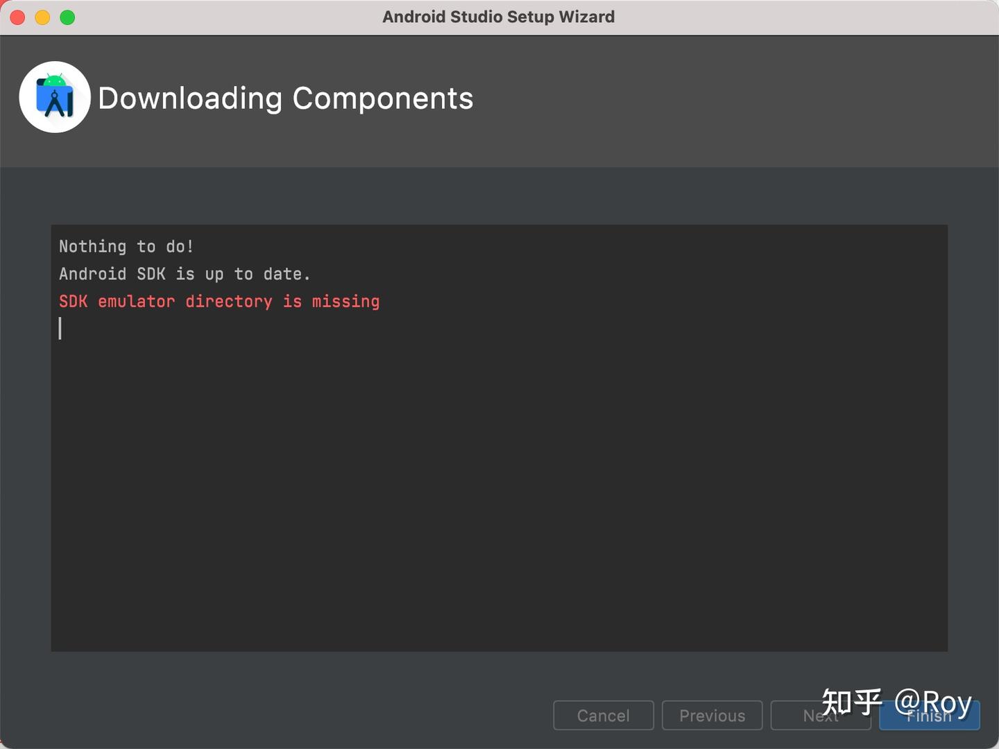 No Android SDK found or SDK emulator directory is missing - 知乎