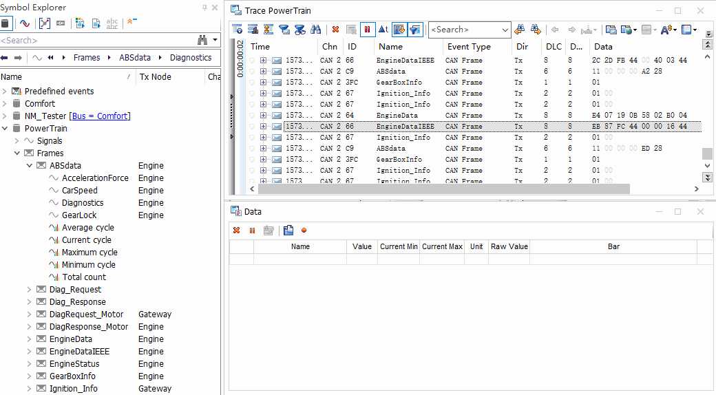 CANoe教程 | 分析功能-Data窗口 - 知乎