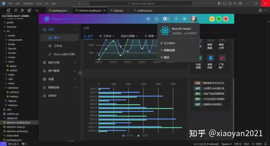 Electron27+React18客户端后台管理.exe模板 - 知乎