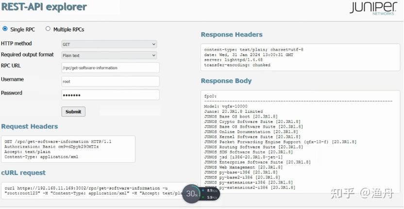 JUNIPER REST API测试 - 知乎