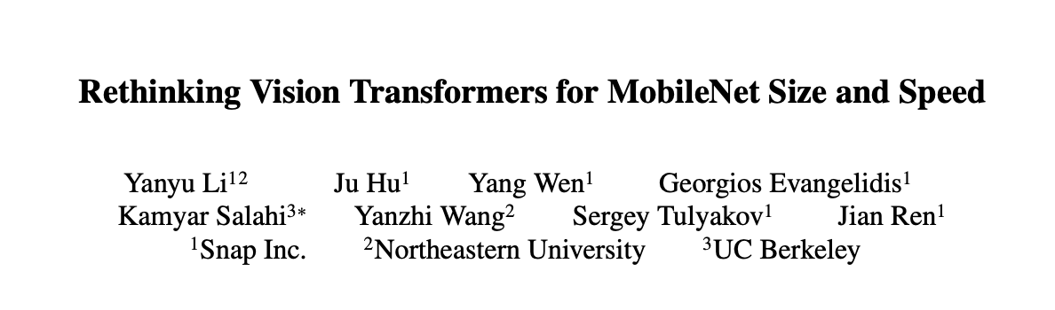 超越移动端之王MobileNet！EfficientFormerV2开源：一种新的轻量级视觉Transformer - 知乎