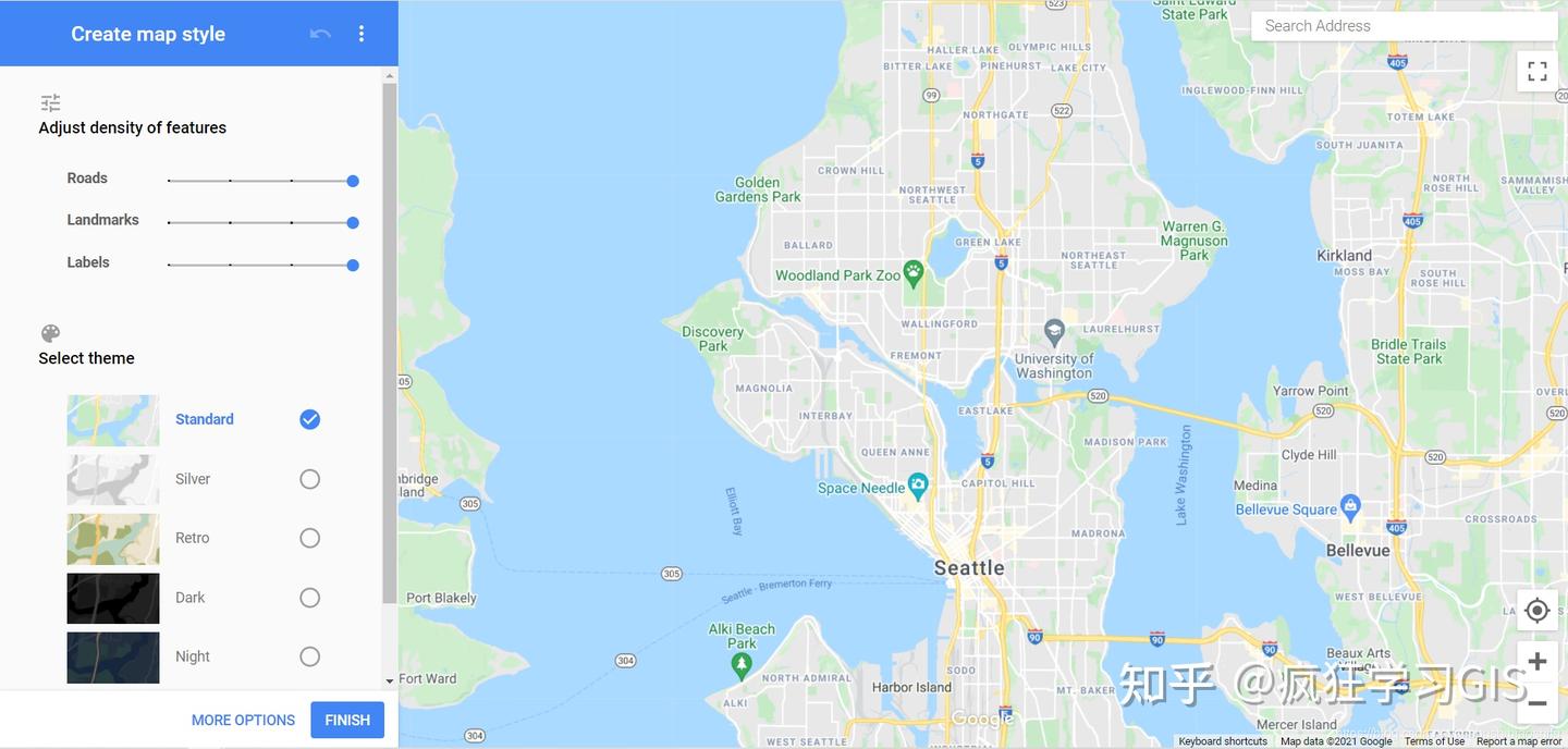 谷歌地球接口Google Maps APIs地图设计样式调整与JSON或URL导出 - 知乎