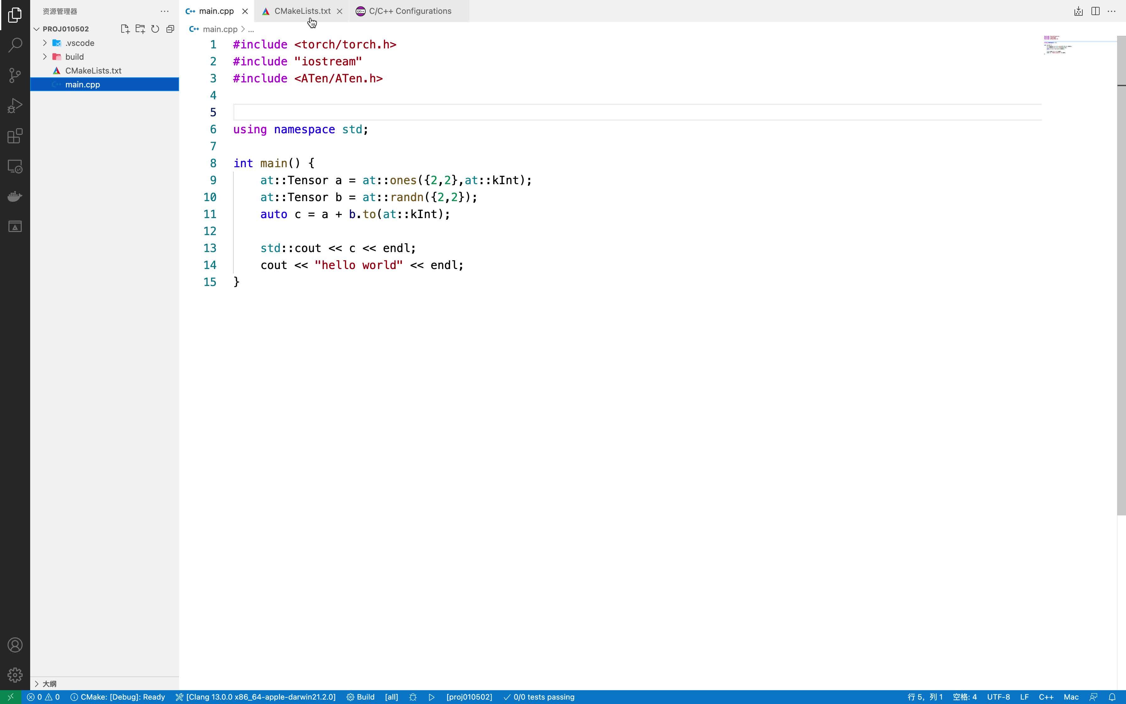 macos cmake vscode libtorch配置 - 知乎