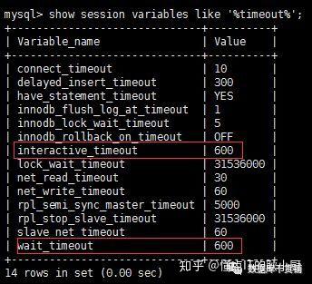 那些年踩过的MySQL wait_timeout参数的坑 - 知乎