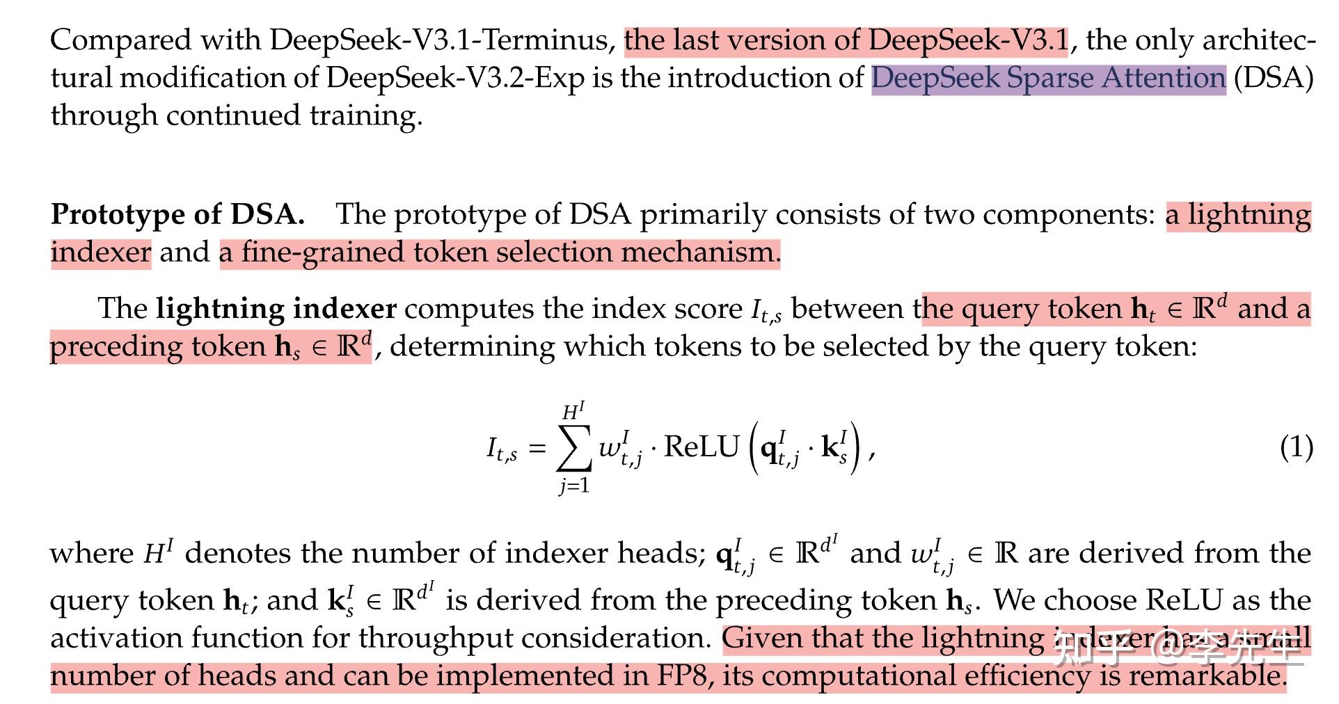 DeepSeek V3.2 稀疏注意力(DSA)机制实现解读 - 知乎