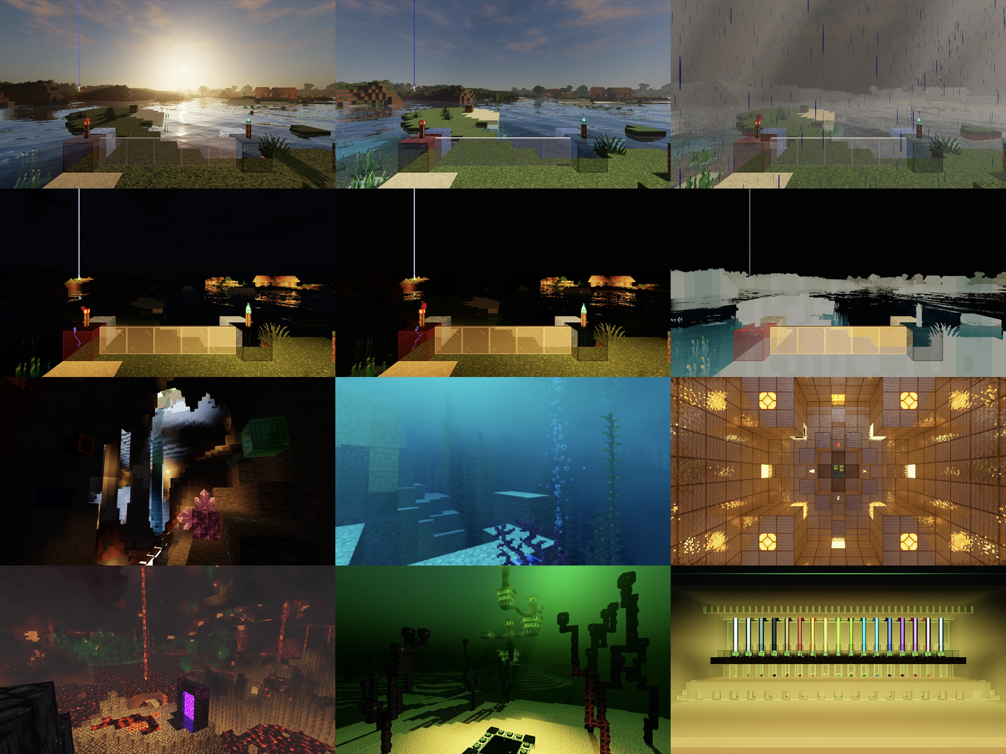 Iris加载器下《我的世界》80款光影的效果测试图 - 知乎