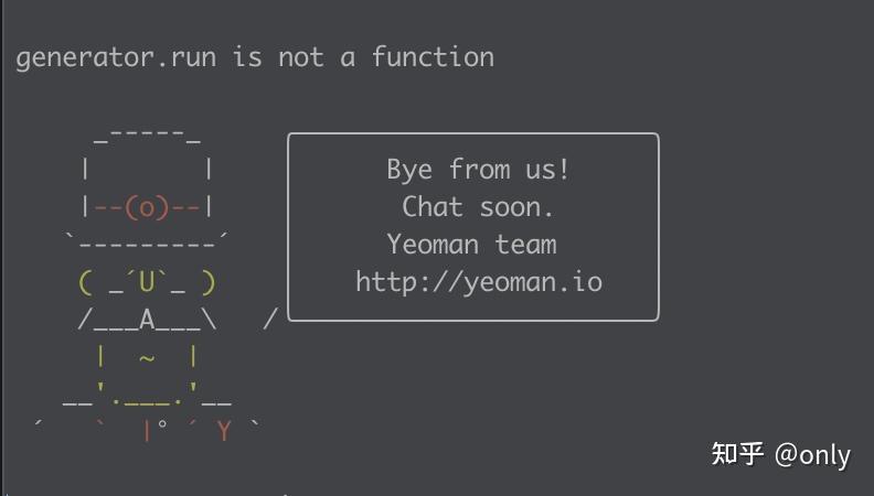 yo generator.run is not a function - 知乎