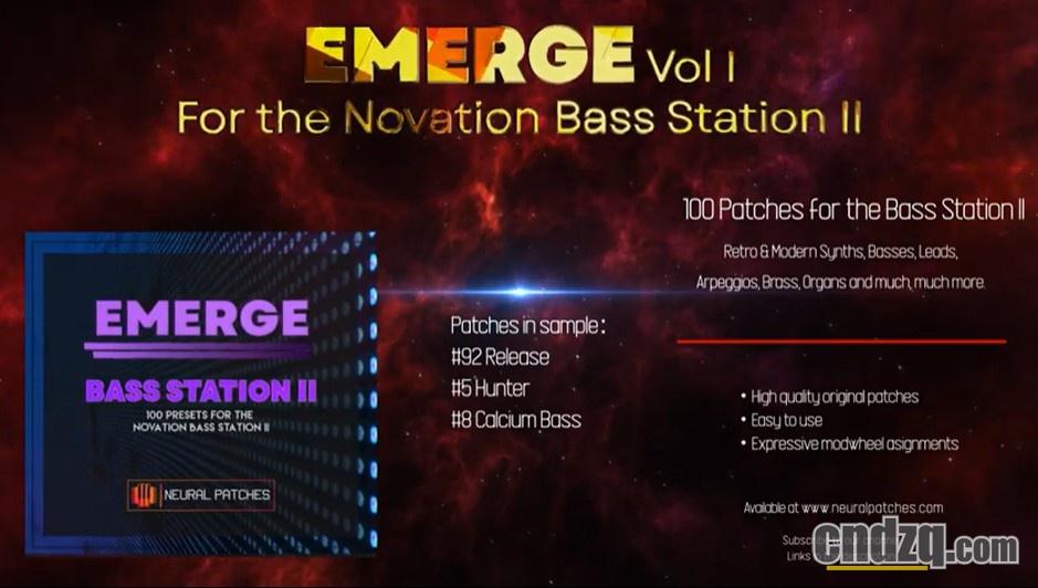 Neural Patches发布Novation Bass Station II 音色包：Emerge - 知乎