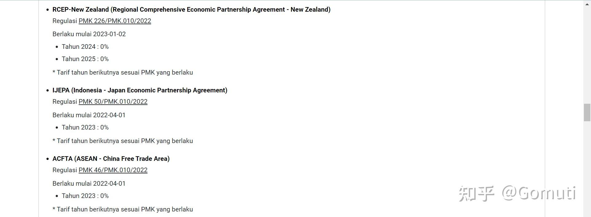 怎样在印尼政府INSW/INTR网站中查询某项商品相关的进出口规定？ - 知乎