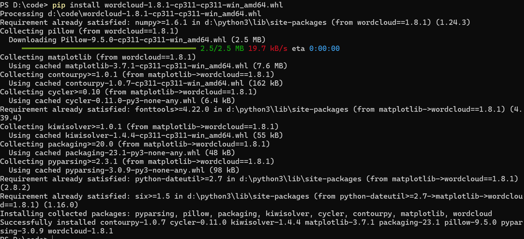Python的wordcloud 到底怎么安装啊啊啊啊? - 知乎
