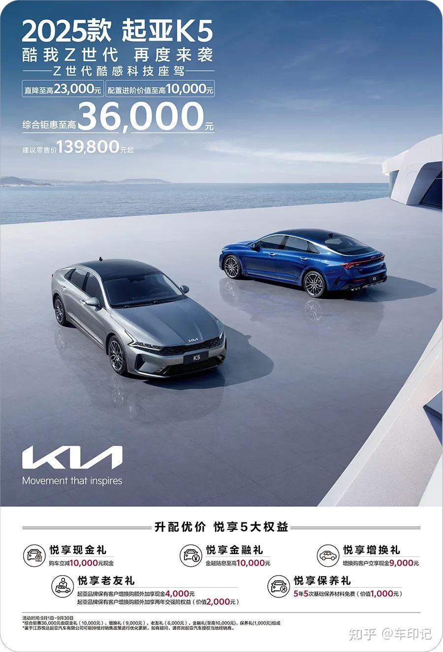 2025款起亚K5增配上市 13.98万元起售 - 知乎