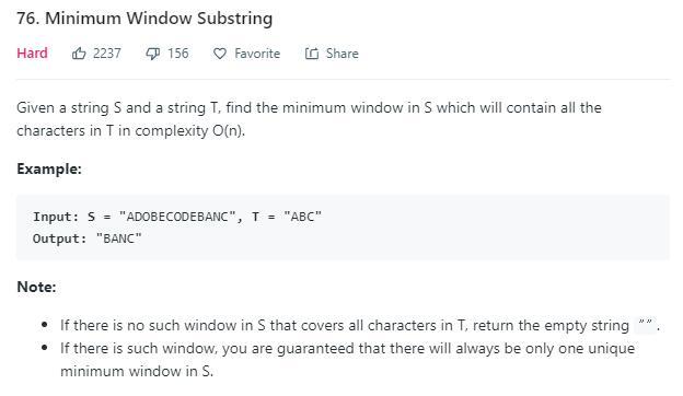 76. Minimum Window Substring - 知乎
