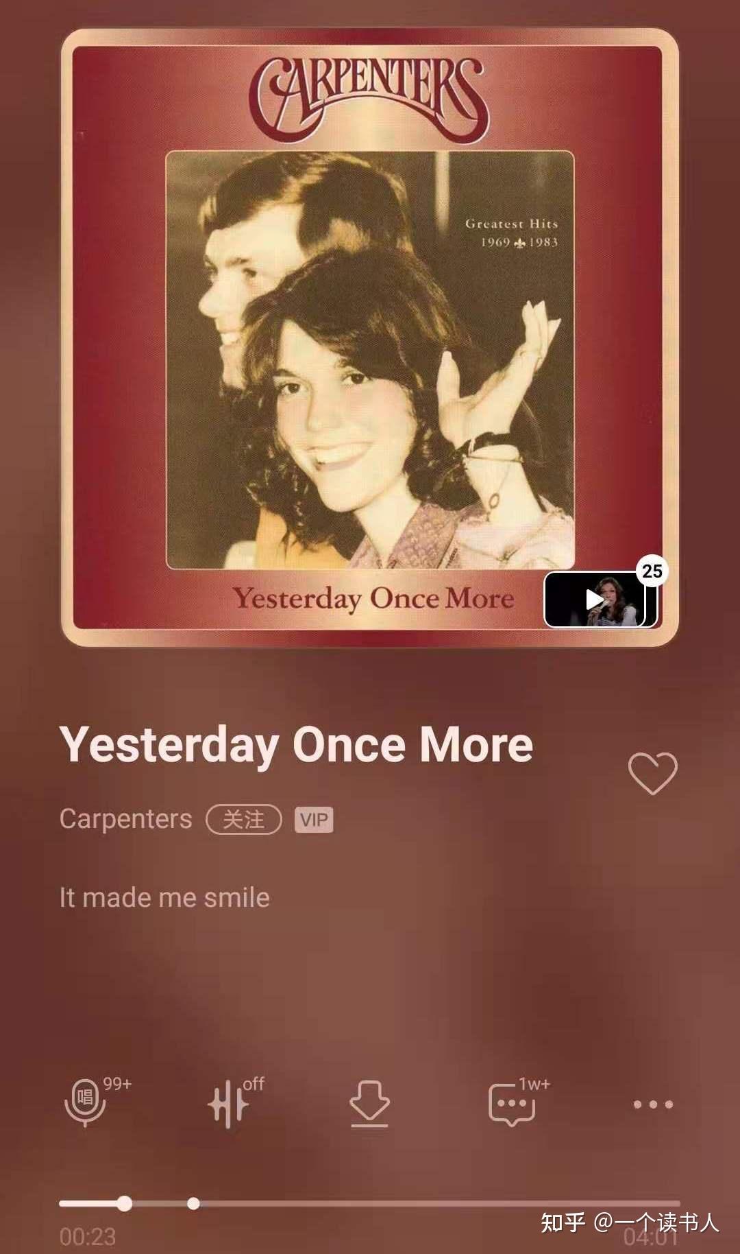 《Yesterday Once More》：最美的事不是留住时光，而是留住记忆 - 知乎