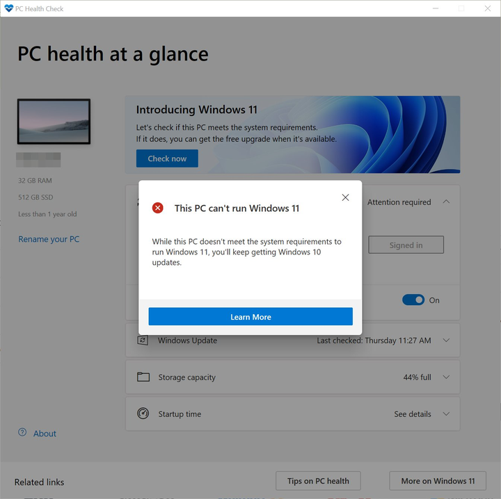 WhyNotWin11 Windows 11 WhyNotWin11 Windows 11