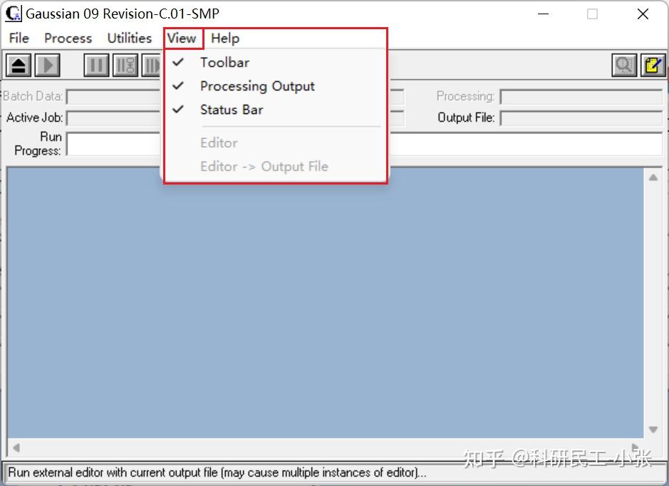 Gaussian 09 软件界面介绍 - 知乎