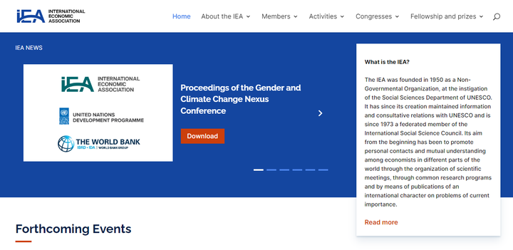 经济学领域顶尖会议：IEA 国际经济学会议 - 知乎