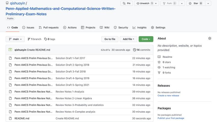 UPenn AMCS Written Preliminary Exams Notes - 知乎