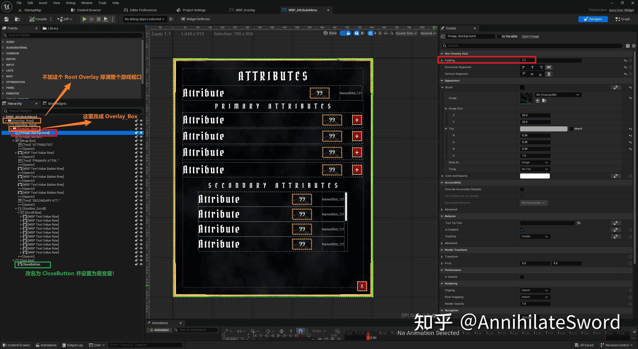 【UE5】GAS Aura 外功（第四卷）Attribute Menu+标签和资源管理类 - 知乎