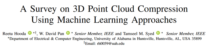 A Survey on 3D Point Cloud Compression Using Machine Learning ...