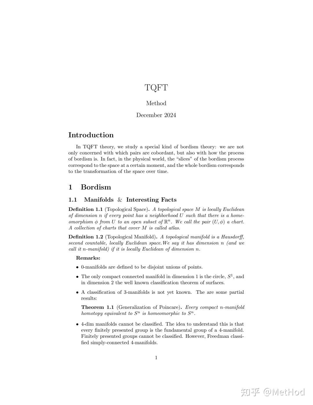 拓扑量子场论（TQFT）读书笔记 完全入门版 - 知乎