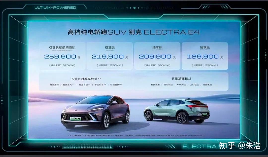 大溜背+620km续航，最低落地不到20万的轿跑SUV，别克E4难遇对手？ - 知乎