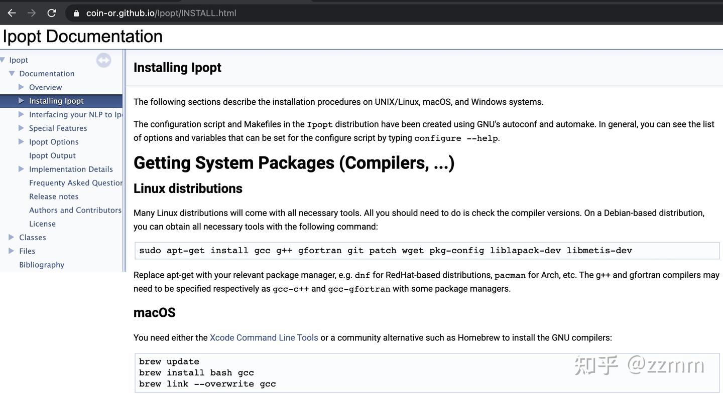 MAC install IPOPT for Matlab and Instructions - 知乎