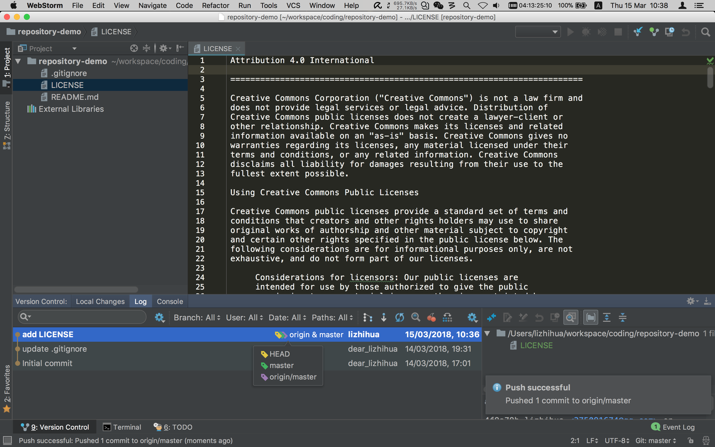 在 WebStorm 中熟练地使用 git - 知乎