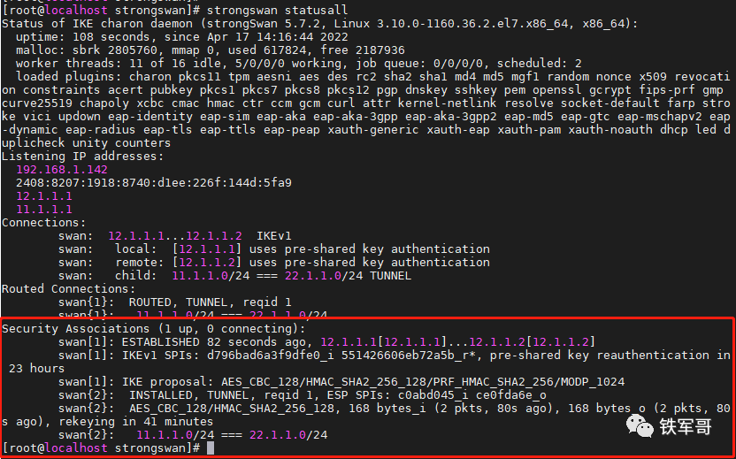 配置strongSwan和H3C VSR的IPsec对接案例 - 知乎