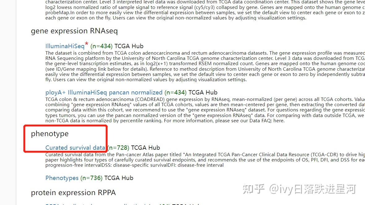 UCSC xena中下载TCGA中癌症样本的生存数据 - 知乎
