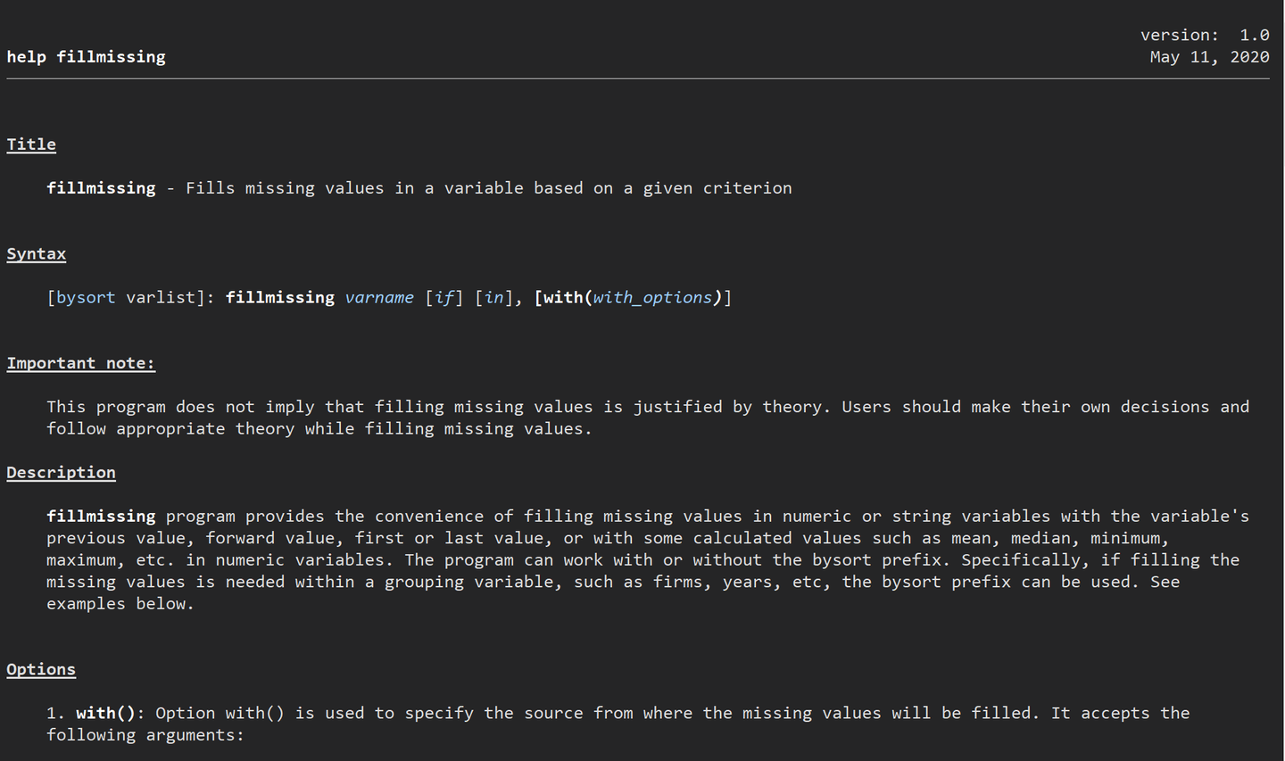 Stata学习：如何快速填充数据的缺失值？ - 知乎
