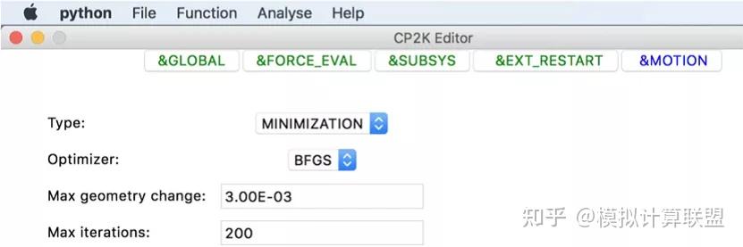 【使用手册】图形用户界面编辑器—CP2K Editor，构造CP2K的输入文件 - 知乎